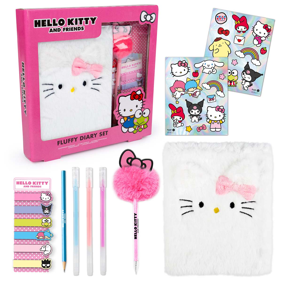 Hello Kitty Fluffy Diary Set — abeec® toys