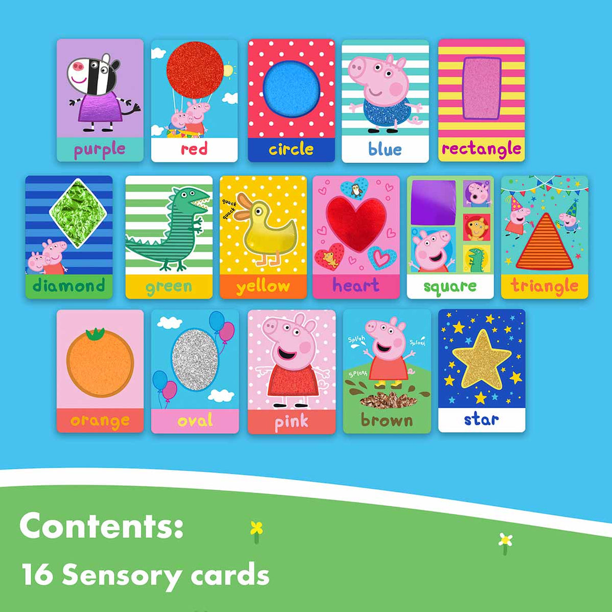 Peppa Pig Sensory Flash Cards | Peppa Pig at abeec® toys
