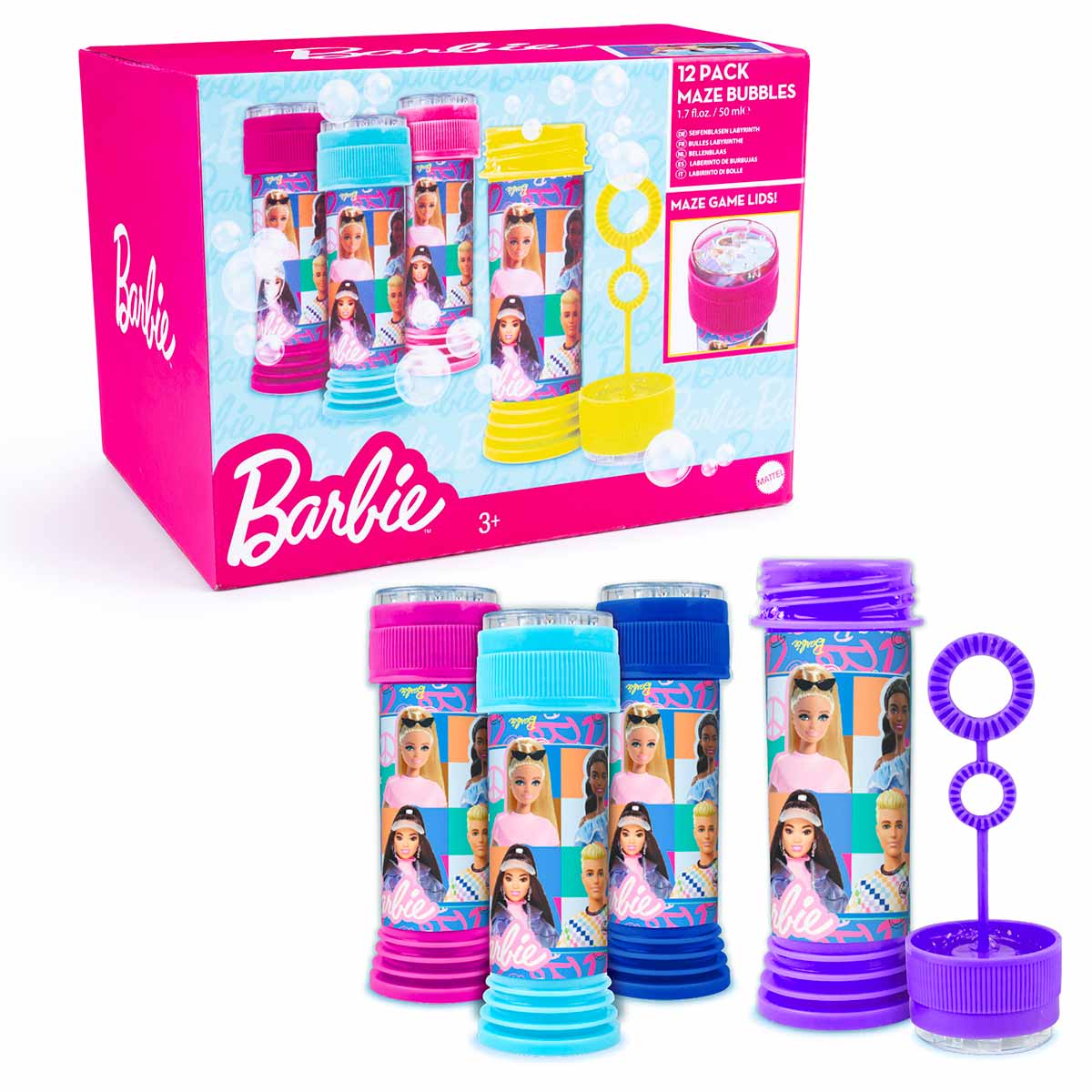 Barbie Bubbles For Kids, 12 Pack With Bubble Wands — abeec® toys