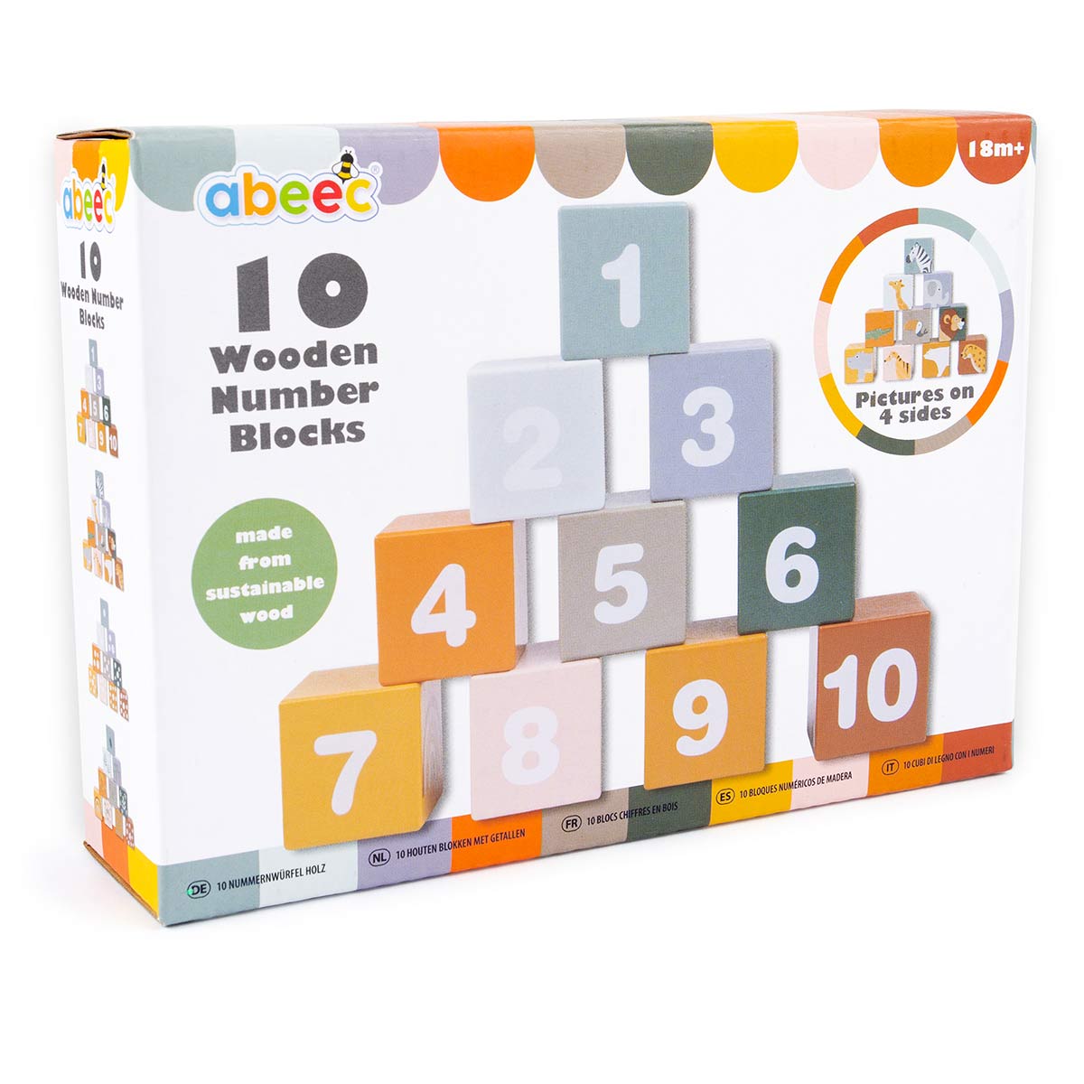 Wooden Number Stacking Blocks for Babies — abeec® toys