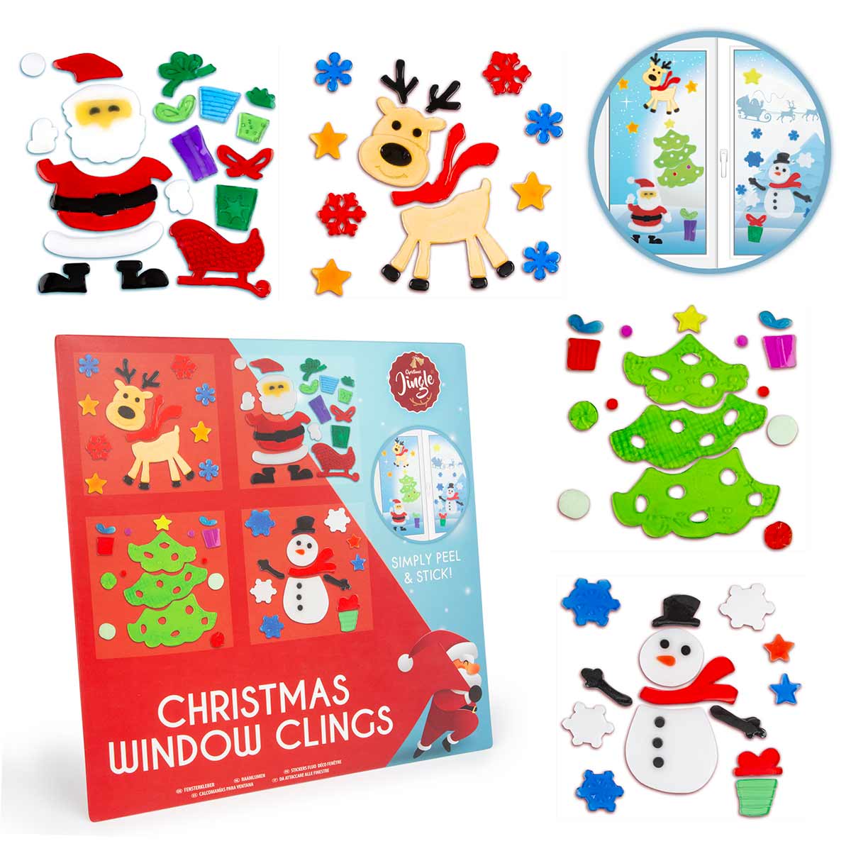 Reusable Christmas Window Clings — abeec® toys