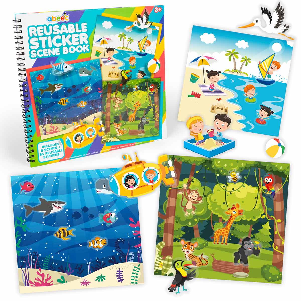 Reusable Sticker Scene Book — abeec® toys