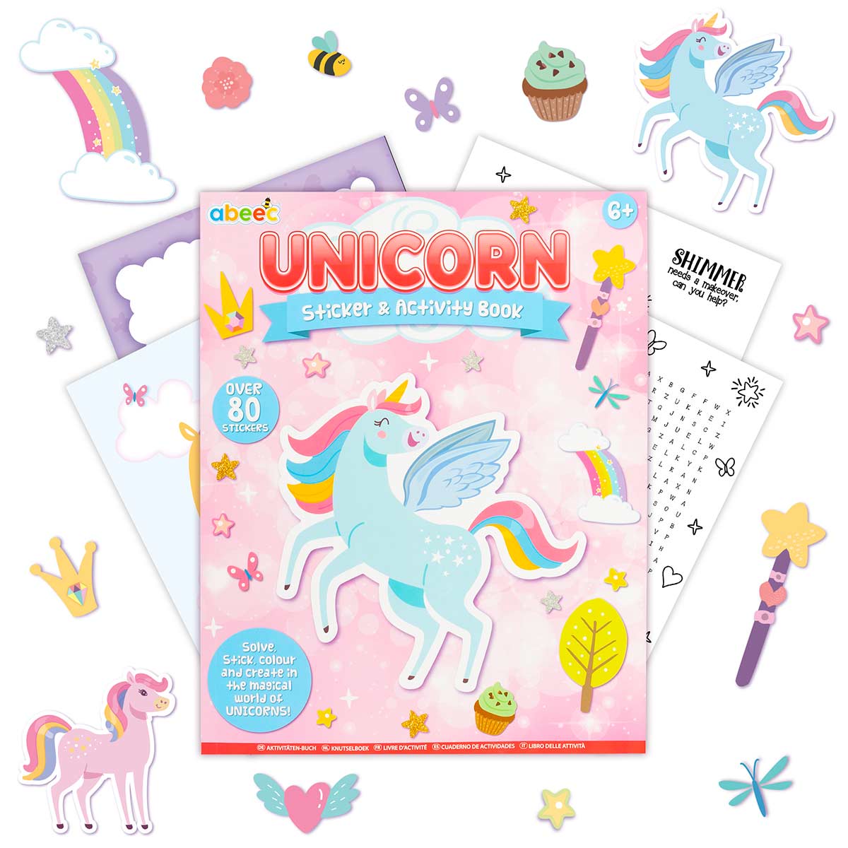 Unicorn Sticker & Activity Book — abeec® toys