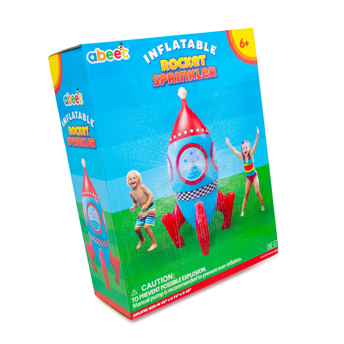 Inflatable Rocket Ship Sprinkler | Outdoor Water inflatable ...
