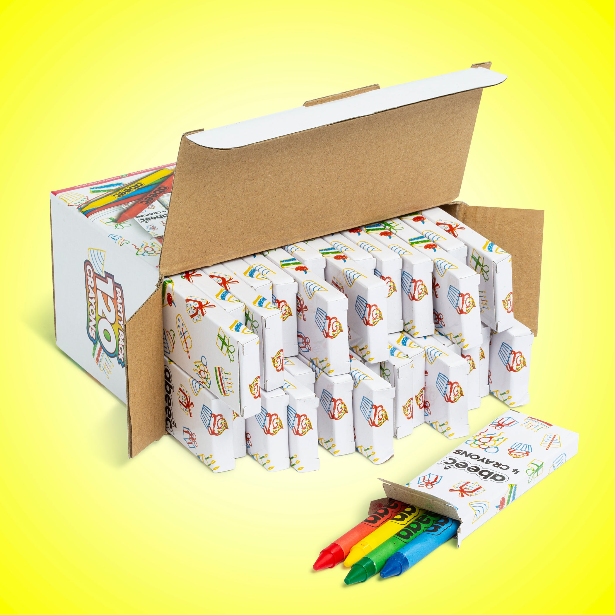 30 Packs Of 4 Crayons | Party Bag Crayons | abeec® toys