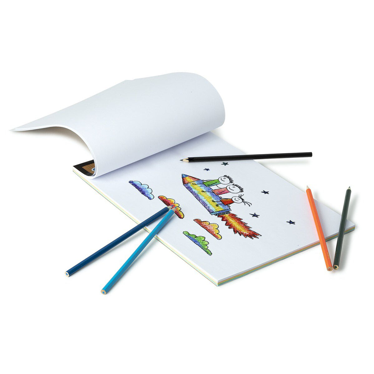 A4 Drawing Pad | White and Colour Paper | abeec® toys